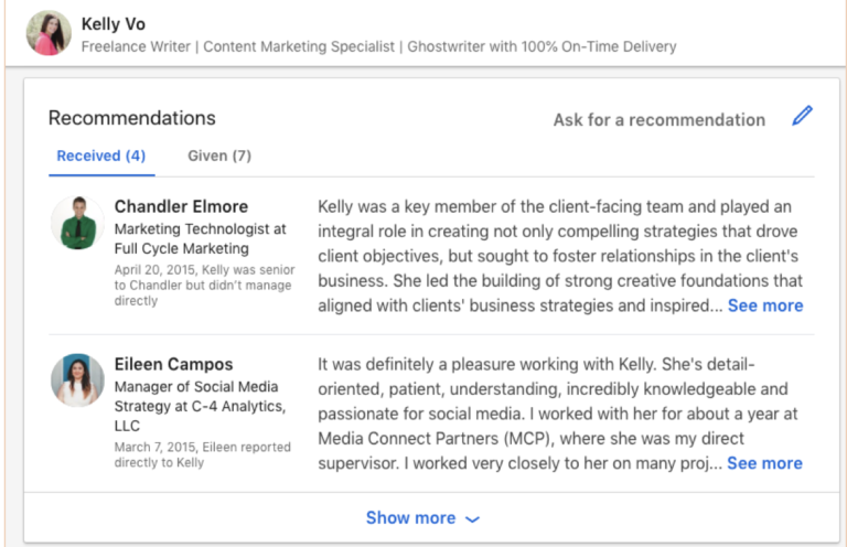 How to Ask for LinkedIn Recommendations Correctly | Ivy Exec